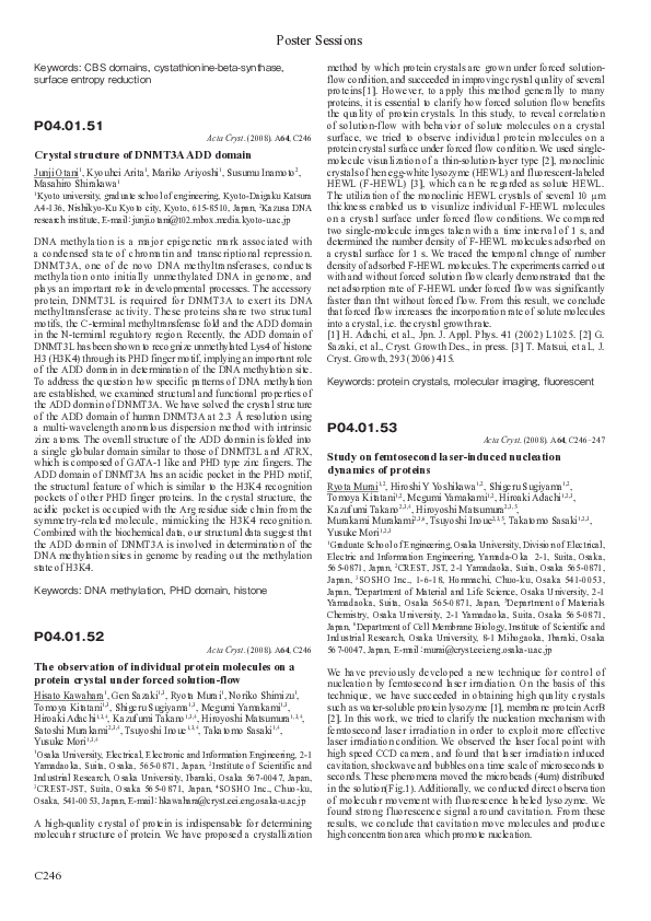(PDF) Crystal structure of DNMT3A ADD domain