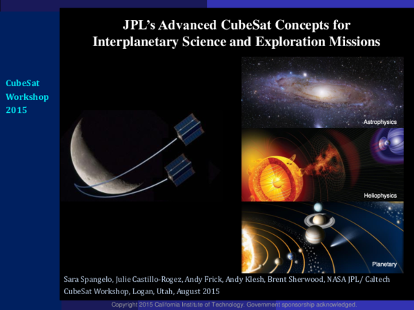 (PDF) JPL's Advanced CubeSat Concepts for Deep Space Exploration | Brent Sherwood - Academia.edu