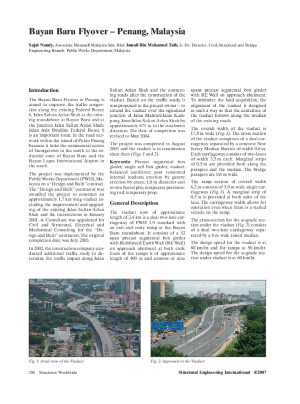 (PDF) Bayan Baru Flyover – Penang, Malaysia
