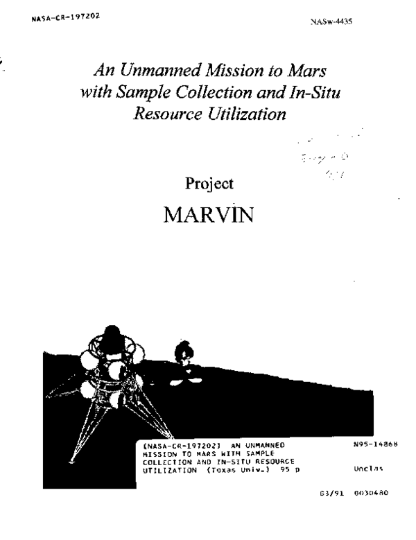 (PDF) Mars Sample Collection and Fuel Production Mission