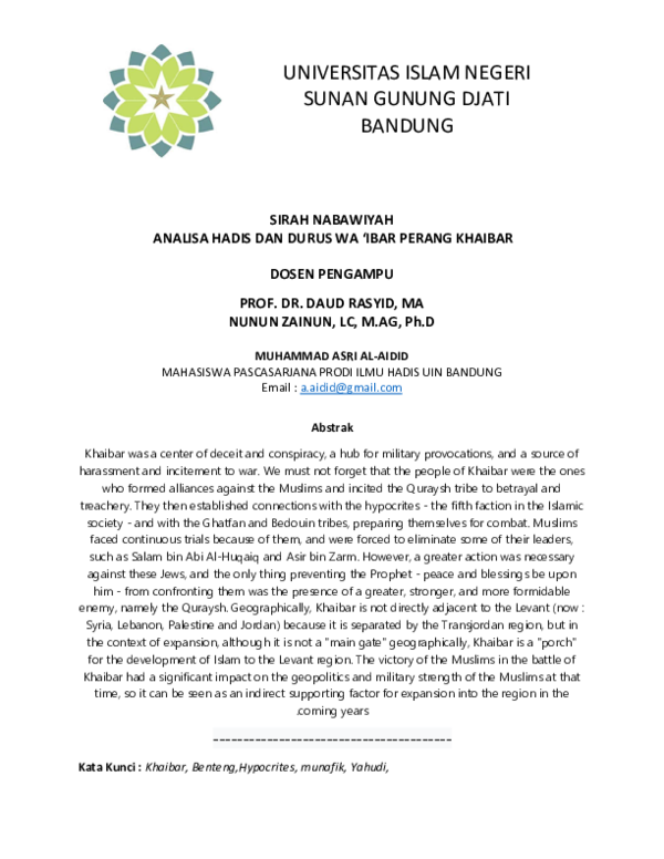 (PDF) UNIVERSITAS ISLAM NEGERI SUNAN GUNUNG DJATI BANDUNG