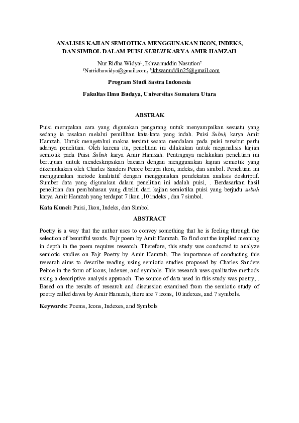 (DOC) ANALISIS KAJIAN SEMIOTIKA MENGGUNAKAN IKON, INDEKS, DAN SIMBOL ...