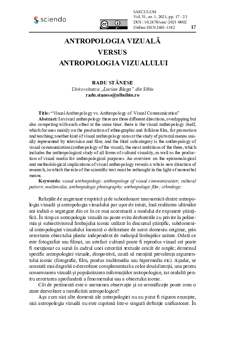 (PDF) Visual Anthropology vs. Anthropology of Visual Communication ...