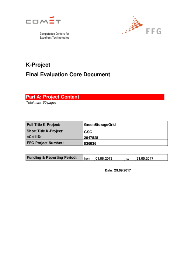 (PDF) COMET K-Project: Final Evaluation Core Document Part A: Project Content
