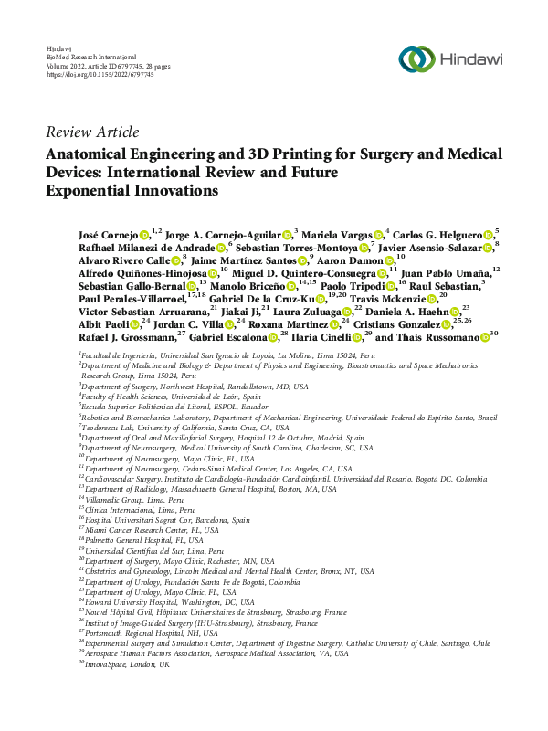 (PDF) Anatomical Engineering and 3D Printing for Surgery and Medical ...