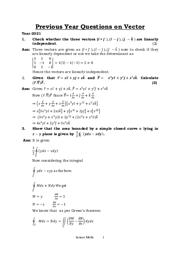 (PDF) Problems and Solutions on Vector and Curvilinear Coordinates