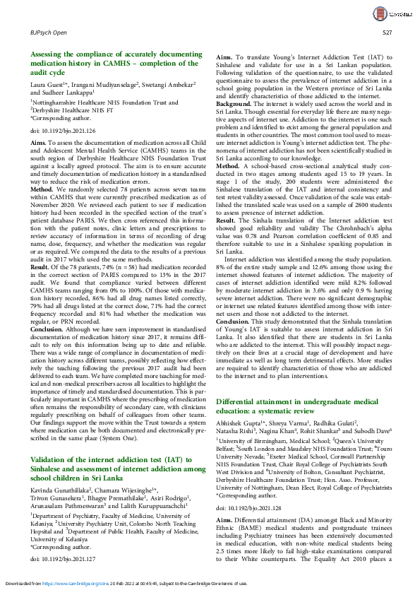 (PDF) Assessing the compliance of accurately documenting medication ...
