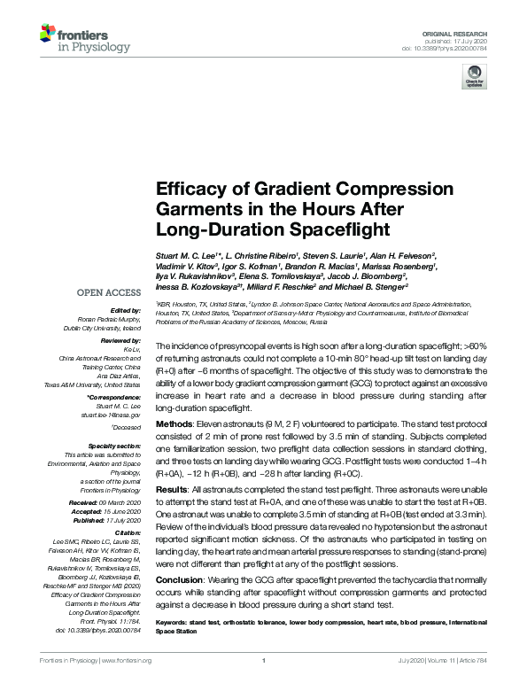 (PDF) Efficacy of Gradient Compression Garments in the Hours After Long ...