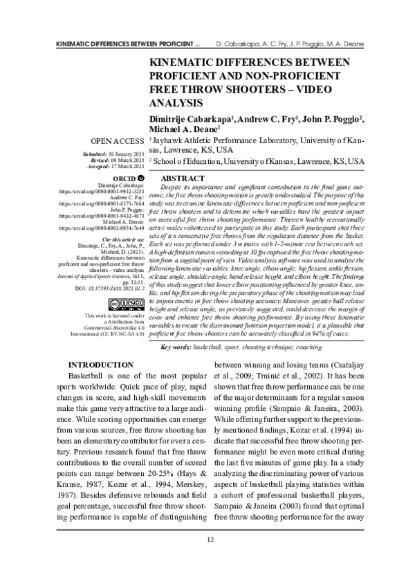 (PDF) Kinematic Differences Between Proficient and Non-Proficient Free ... (PDF) Kinematic Differences Between Proficient and Non-Proficient Free ...