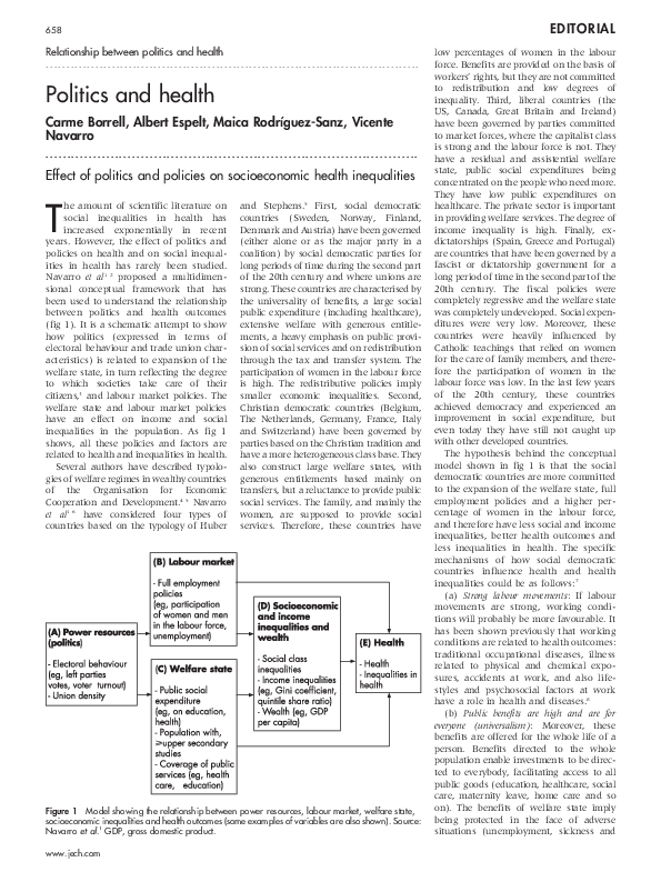 (PDF) Politics and health
