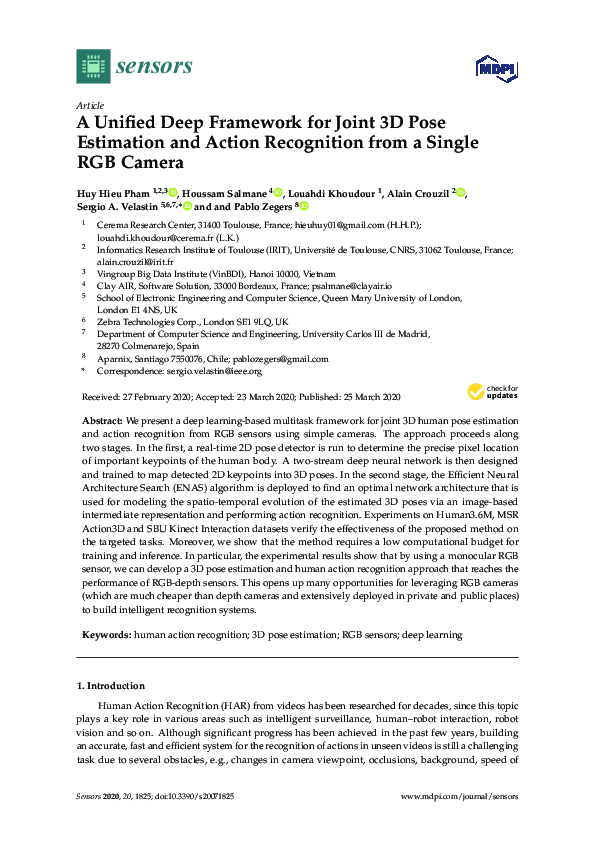 (PDF) A Unified Deep Framework for Joint 3D Pose Estimation and Action Recognition from a Single ...