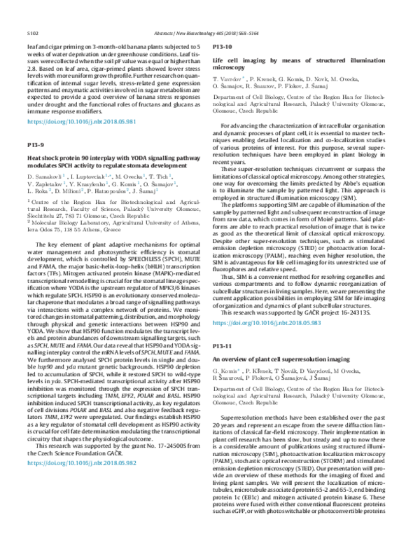 (PDF) An overview of plant cell superresolution imaging