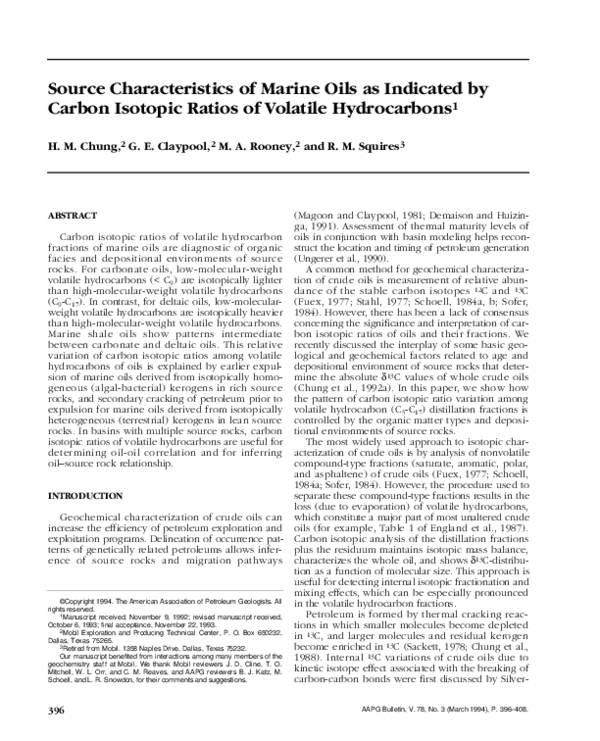 (PDF) Source Characteristics of Marine Oils as Indicated by Carbon ...