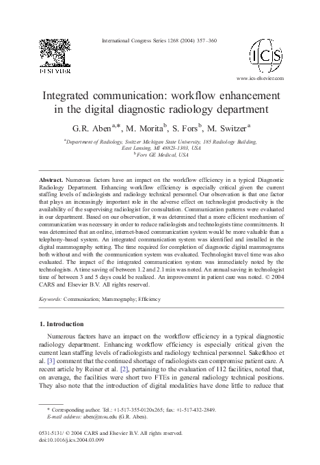 (PDF) Integrated communication: workflow enhancement in the digital ...