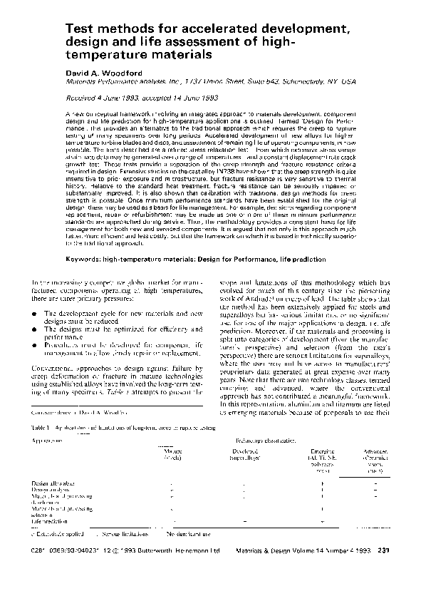 (PDF) Test methods for accelerated development, design and life ...