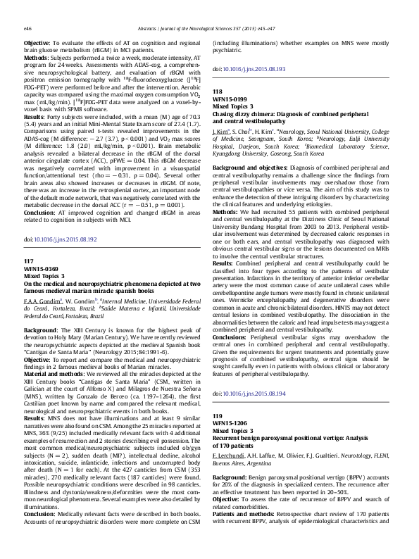 (PDF) Recurrent benign paroxysmal positional vertigo: Analysis of 170 patients