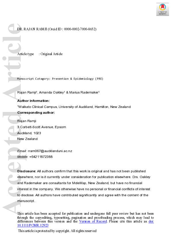 (PDF) Morphological evolution in melanoma in situ using revised pattern ...
