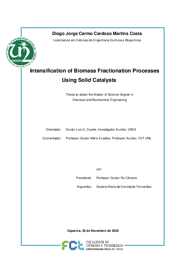 (PDF) Intensification of Biomass Fractionation Processes Using Solid ...