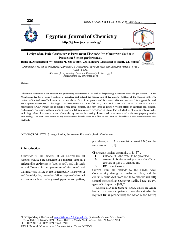(PDF) Design of an Ionic Conductor as Permanent Electrode for ...