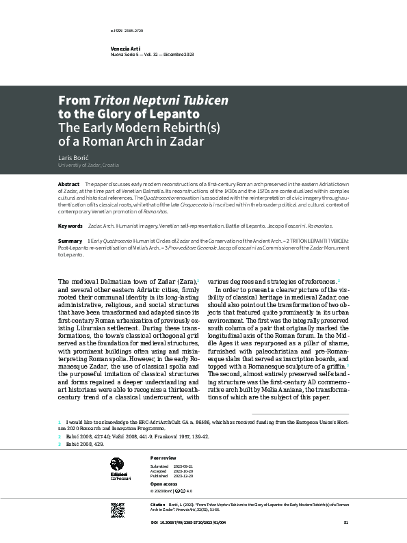 (PDF) From Triton Neptvni Tubicen to the Glory of Lepanto: The Early ...