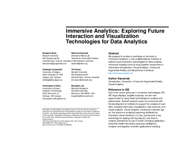 (PDF) Immersive Analytics