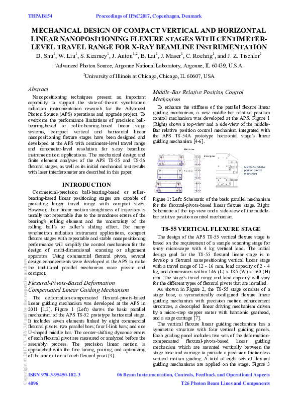 (PDF) Mechanical Design of Compact Vertical and Horizontal Linear ...