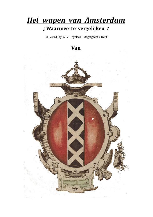 Het wapen van Amsterdam