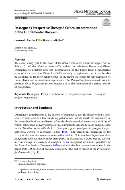 (PDF) Desargues’s Perspective Theory: A Critical Interpretation of the ...