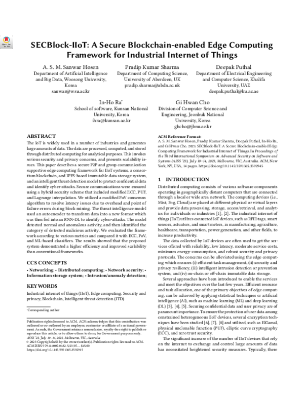 Pdf Secblock Iiot A Secure Blockchain Enabled Edge Computing