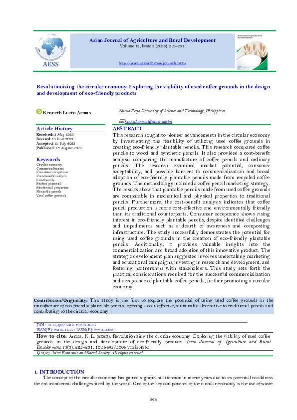 (PDF) Revolutionizing the circular economy: Exploring the viability of ...