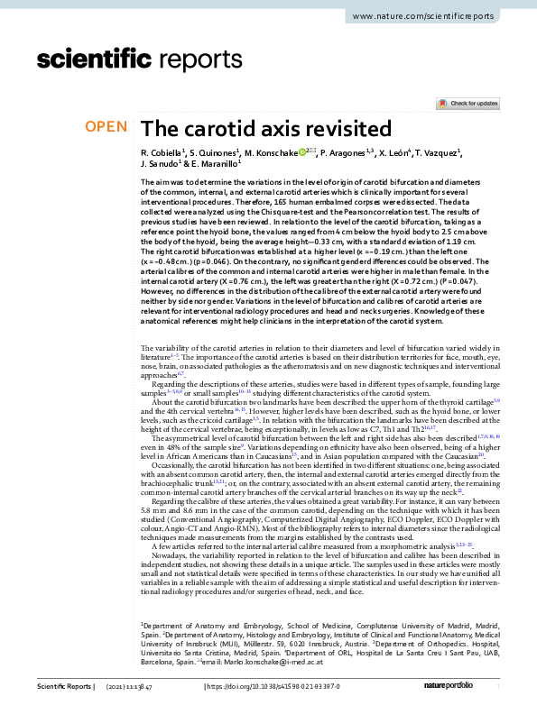 (PDF) The carotid axis revisited