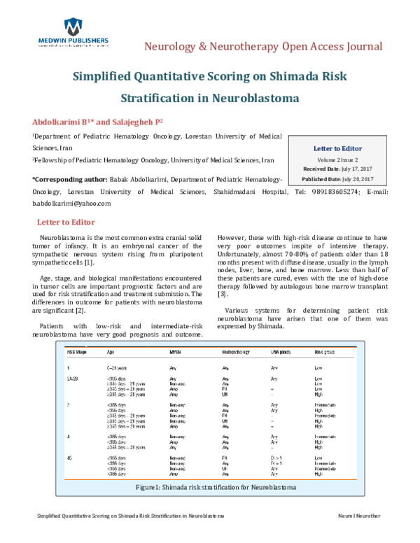 (PDF) Simplified Quantitative Scoring on Shimada Risk Stratification in ...