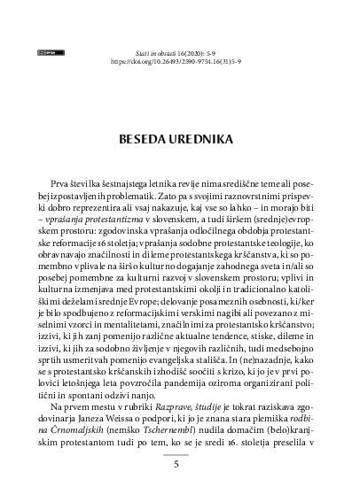 (PDF) Beseda urednika