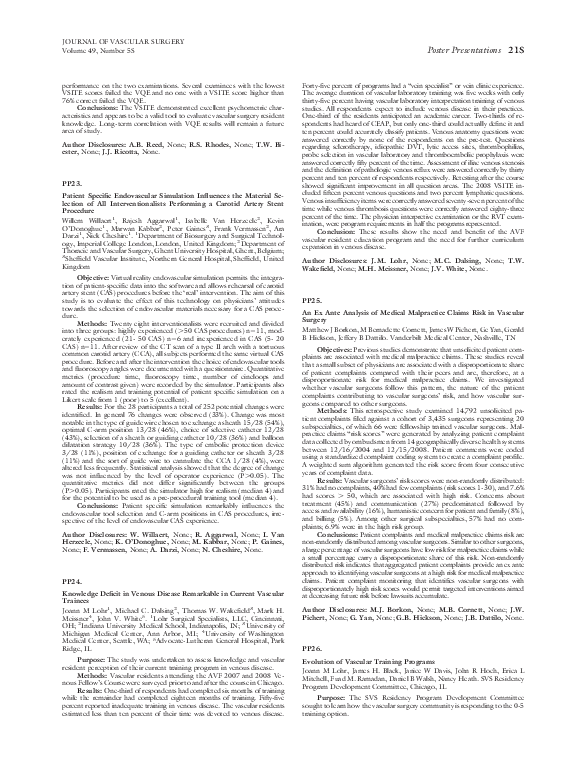 (PDF) PP26. Evolution of Vascular Training Programs