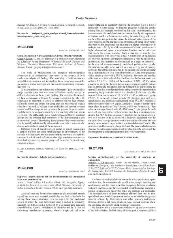 (PDF) Some examples of polyoxometalates crystal structure defects ...