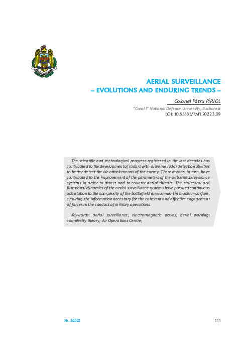 (PDF) Aerial Surveillance – Evolutions and Enduring Trends