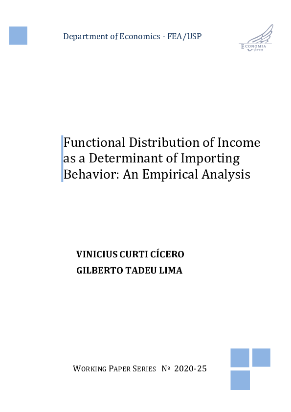 (PDF) Functional Distribution of Income as a Determinant of Importing ...