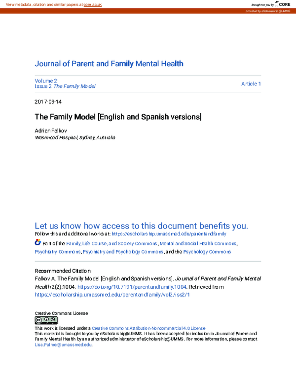 (PDF) The Family Model