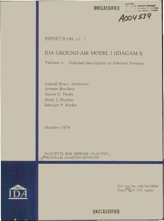 (PDF) IDA Ground-Air Model 1 (IDAGAM ). Volume 3. Detailed Description of Selected Portions ...
