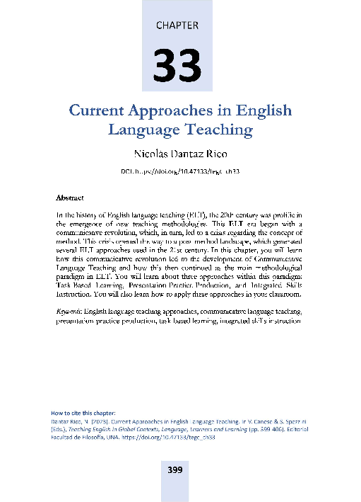 (PDF) Current Approaches in English Language TeachingCurrent Approaches ...