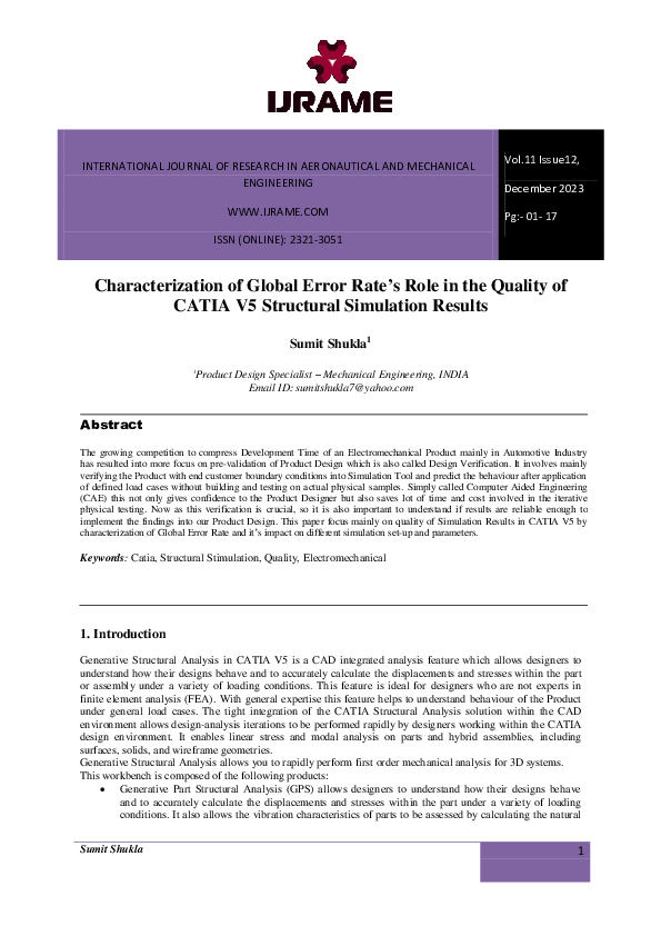 (PDF) Characterization of Global Error Rate's Role in the Quality of ...