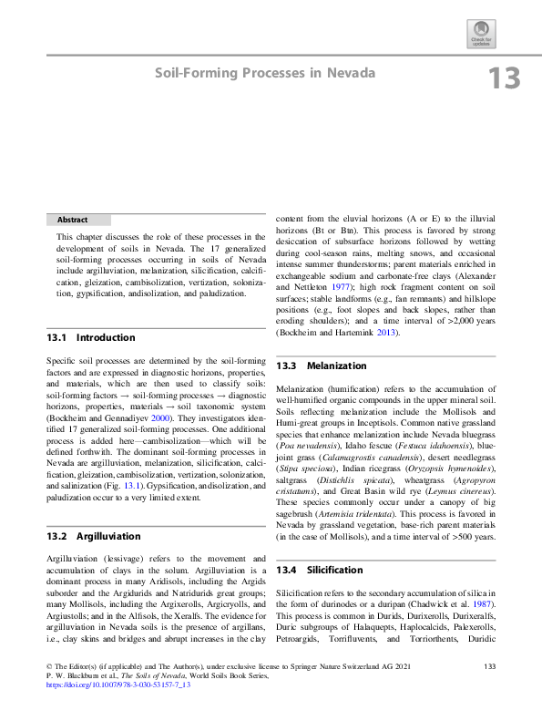 (PDF) Soil-Forming Processes in Nevada