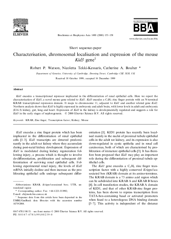 (PDF) Short sequence-paper | Nicoletta Kessaris - Academia.edu
