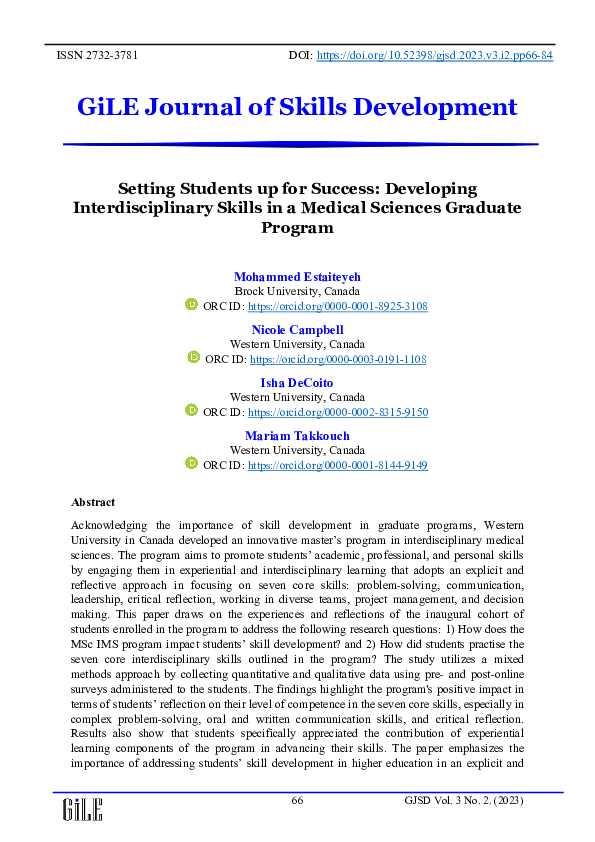 (PDF) Setting Students up for Success