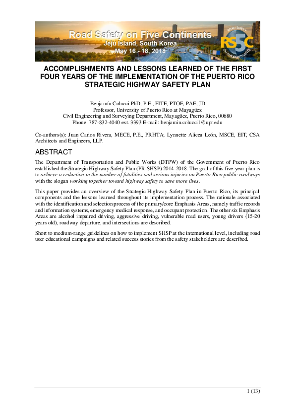 (PDF) Accomplishments and lessons learned of the first four years of ...