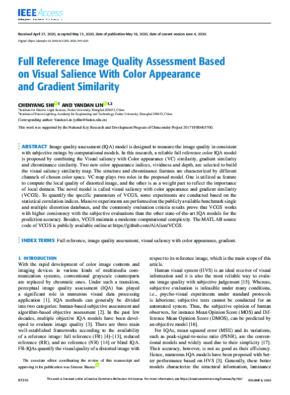 (PDF) Full Reference Image Quality Assessment Based on Saliency Map Analysis | Faouzi Alaya ...