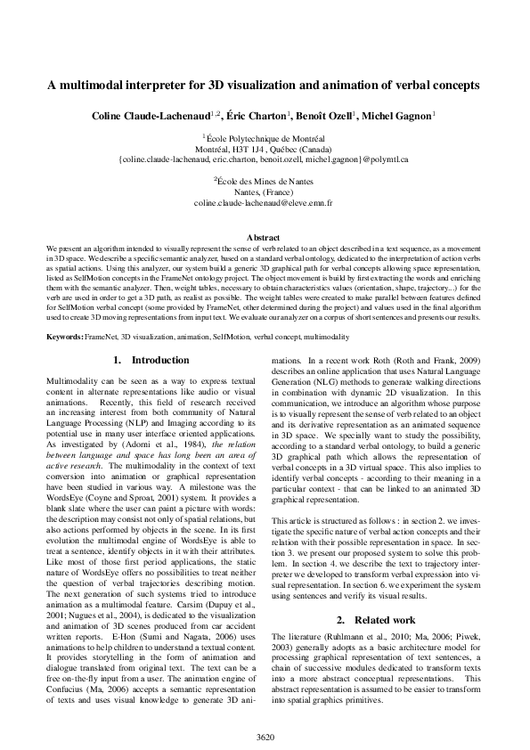 (PDF) A multimodal interpreter for 3D visualization and animation of ...