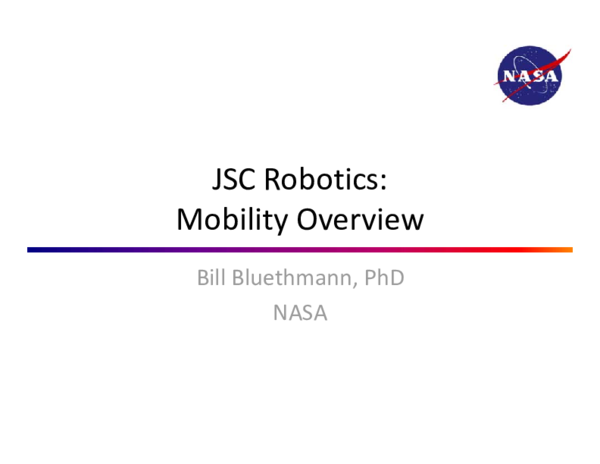 (PDF) JSC Robotics: Mobility Overview