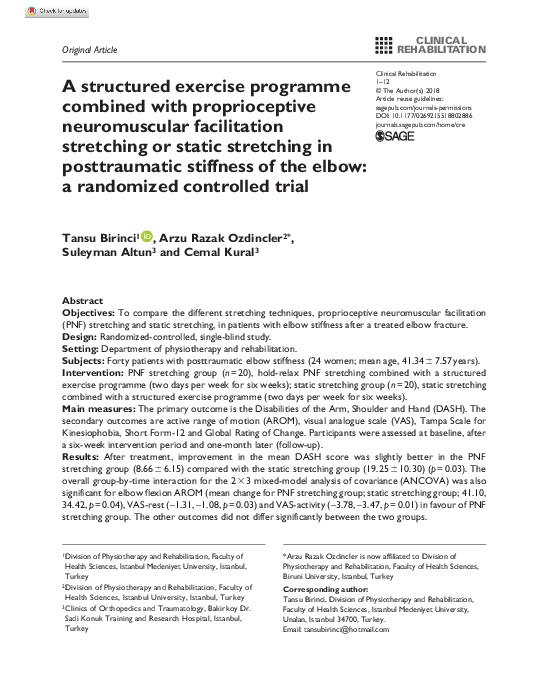 (PDF) A structured exercise programme combined with proprioceptive ...