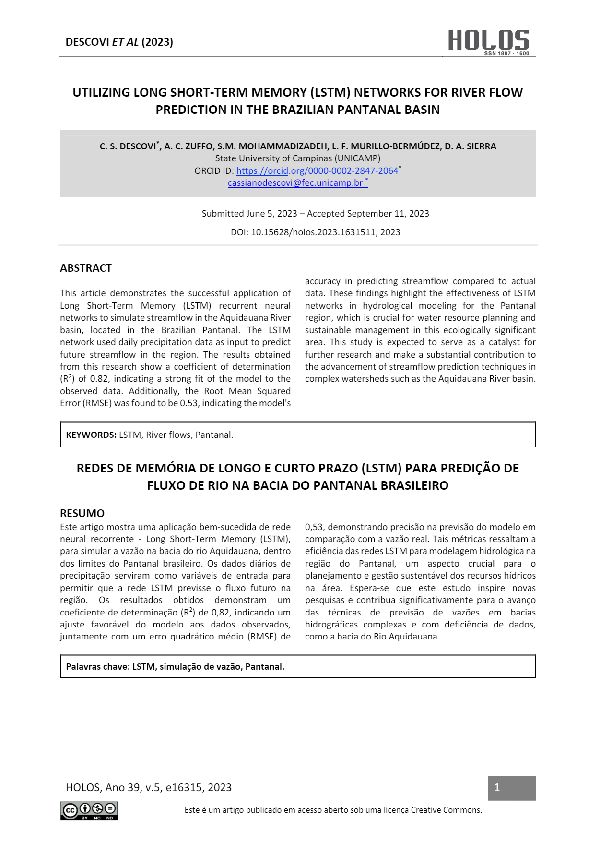 (PDF) UTILIZING LONG SHORT-TERM MEMORY (LSTM) NETWORKS FOR RIVER FLOW PREDICTION IN THE ...